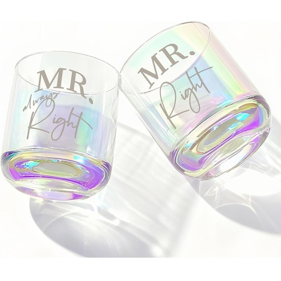 Physkoa | Dining | Physkoa Mr Right And Mr Always Right Whiskey Glasses ...